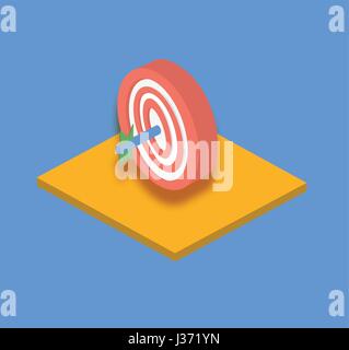 Targeting concept icon isometric vector. Target icon, marketing offer ...