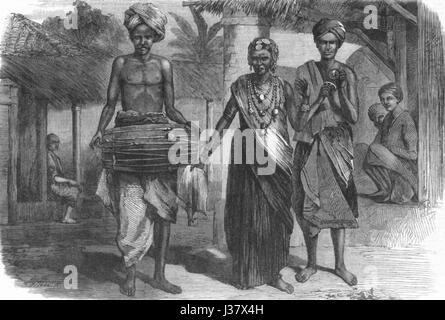 Dancing beggars of Southern India Stock Photo - Alamy