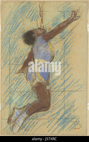 This piece by Edgar Degas showcases his mastery in capturing movement ...
