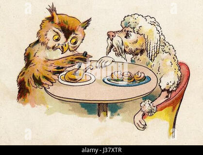 'Der Ball der Tiere' (The Ball of Animals) is a whimsical illustration ...