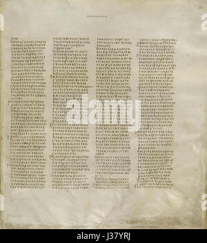 Codex Sinaiticus Matthew 3,7 4,19 Stock Photo - Alamy