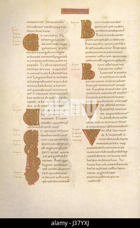 The 'Codex aureus Epternacensis,' folio 24 verso, is a stunning example ...