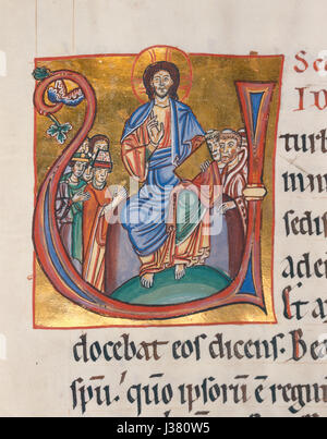 The Codex Bruchsal 1 68r is a medieval manuscript page showcasing artistic and historical ...