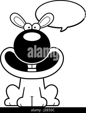 cartoon rabbit talking Stock Vector Image & Art - Alamy