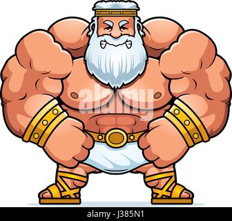 A cartoon illustration of Zeus looking angry Stock Vector Image & Art ...
