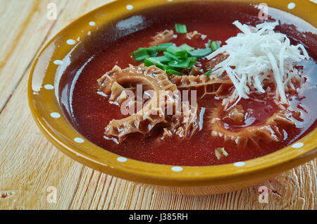 Menudo - traditional Mexican soup, made with beef stomach Stock Photo - Alamy