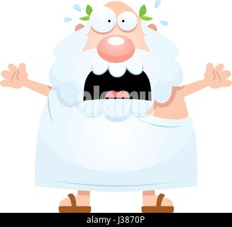 A cartoon illustration of Zeus looking scared Stock Vector Image & Art ...