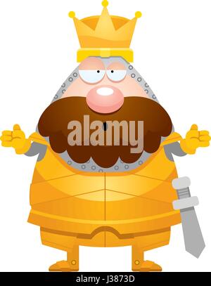 A cartoon illustration of a knight looking confused Stock Vector Image ...