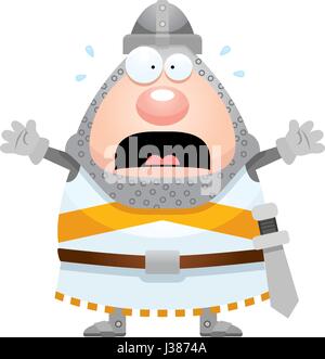 A cartoon illustration of a knight looking scared Stock Vector Image ...