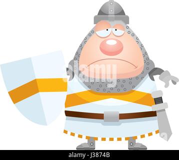 A cartoon illustration of a knight looking sad Stock Vector Image & Art ...
