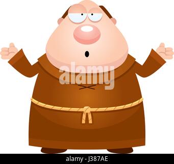 A cartoon illustration of a priest looking confused Stock Vector Image ...