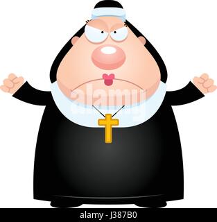 A cartoon illustration of a nun looking angry Stock Vector Image & Art ...