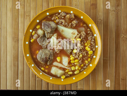 Sagamite - Native American stew made from hominy or Indian corn ...