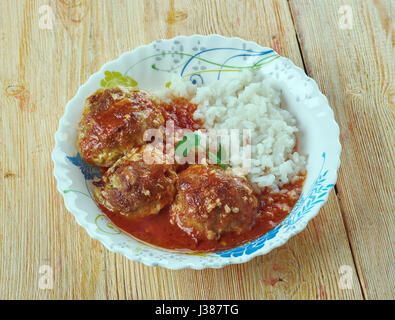 Daoud Bacha - Lebanese meatballs close up Stock Photo - Alamy