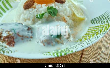 Laban Immo - Lamb Cooked with Yogurt, traditional Lebanese dish Stock ...