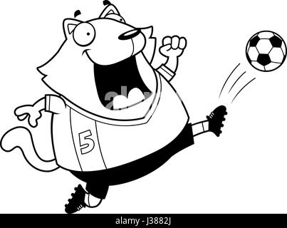 cartoon kicking cat Stock Vector Image & Art - Alamy