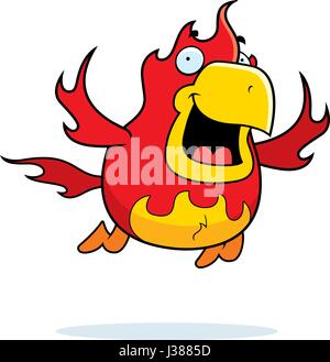 A cartoon illustration of a phoenix bird smiling Stock Vector Image ...