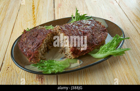 British Meatloaf Haslet . Lincolnshire cuisine Stock Photo - Alamy