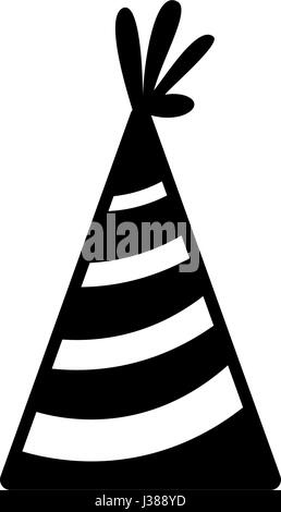 contour hat party to cebrate happy birthday Stock Vector Image & Art ...