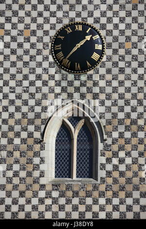 Reading Minster at the "Butts" in the centre of Reading with its tall ...