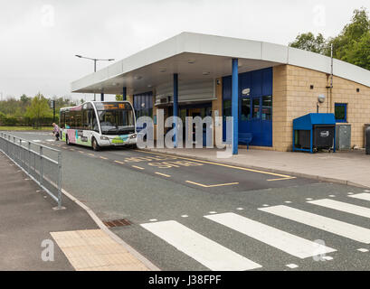 Durham Park and ride bus at Belmont terminus Durham City, north east ...
