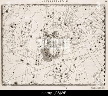 Celestial Hemisphere Map of Constellations - Coelum stellatum ...