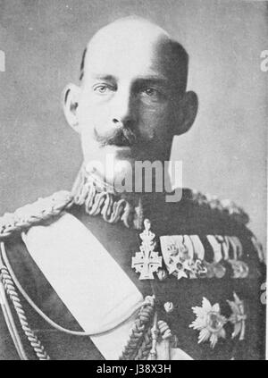 World War I. King Constantine of Greece passing conscripts in review ...