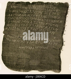 This 1819 lead curse tablet, created by Edward Dodwell, reflects ...