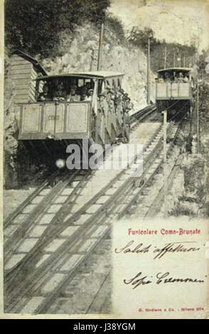 The Como-Brunate funicular offers a scenic panorama of Lake Como and ...