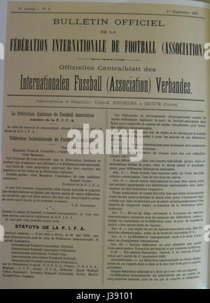 . Charter FIFA (1 septembre 1905) original screen . 1905. Unknown 107 ...