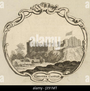 Chester Castle engraving Stock Photo - Alamy