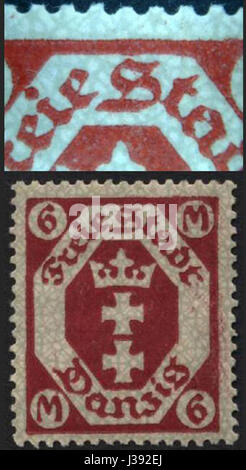 This image features the coat of arms of Danzig, dated 1921. It is a ...