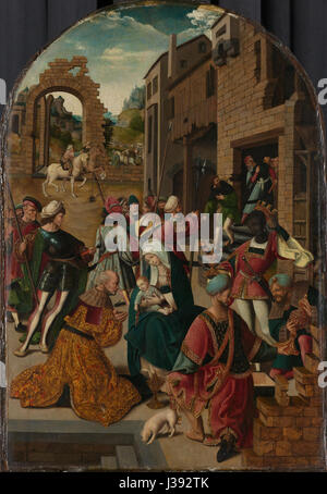 De aanbidding der koningen Stock Photo - Alamy