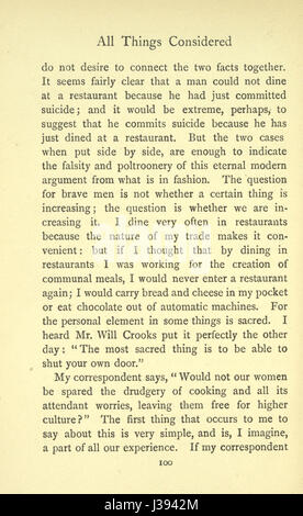 Chesterton - All Things Considered, p. 100 Stock Photo - Alamy