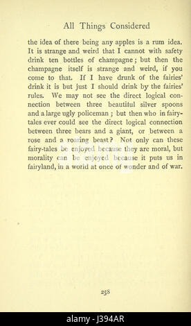 Chesterton - All Things Considered, p. 258 Stock Photo - Alamy