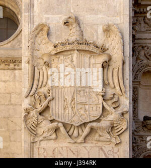 This 16th-century emblem represents the coat of arms of Duke Emanuele ...