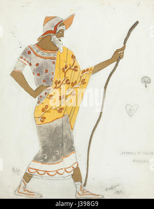 'Daphnis and Chloe' by Léon Bakst is a ballet set design that ...