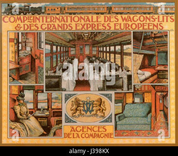 A 1898 prospectus for the CIWL (Compagnie Internationale des Wagons ...