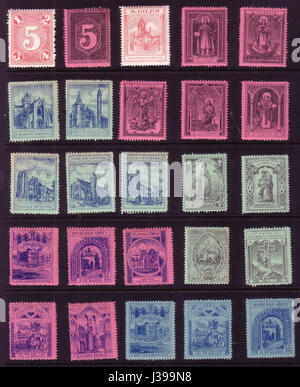 Church attendance stamps 3 Stock Photo - Alamy