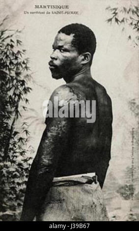 The eruption of Mount Pelée in Saint-Pierre, Martinique, April 1902 ...