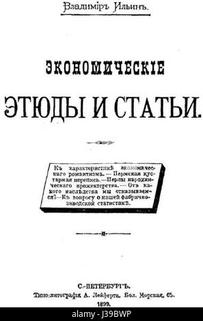 Cover collection of Lenin works Economic articles Stock Photo - Alamy