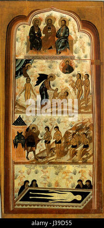 This 17th-century Russian icon depicts the enthronement of Christ ...