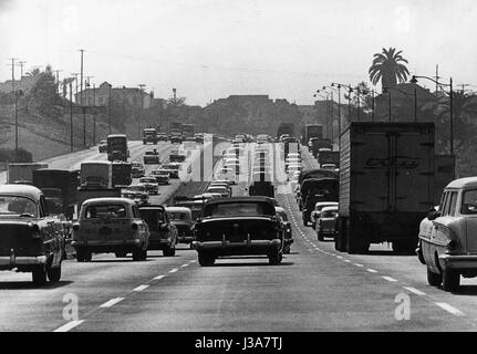 Traffic in Los Angeles, 1960s Stock Photo - Alamy