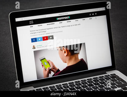 The Huffington Post website Stock Photo - Alamy