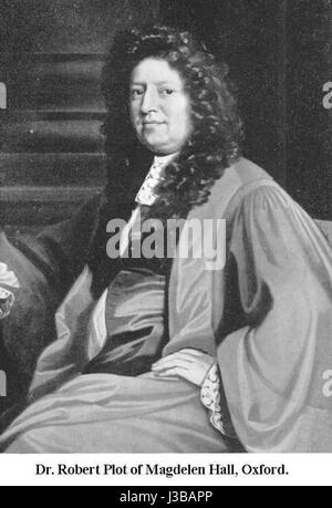 Dr Robert Plot of Magdelen Hall Oxford Stock Photo - Alamy