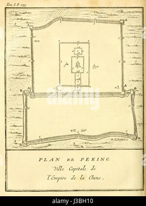 Du Halde, map of Beijing Stock Photo - Alamy