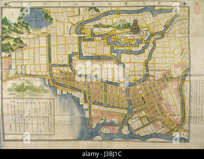 Edo map pic 02 Stock Photo - Alamy