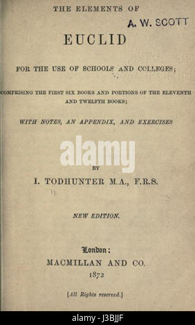 Elements title page Stock Photo - Alamy