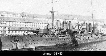 French Navy . Pre - Dreadnought Danton class Battleship 1914 Stock ...