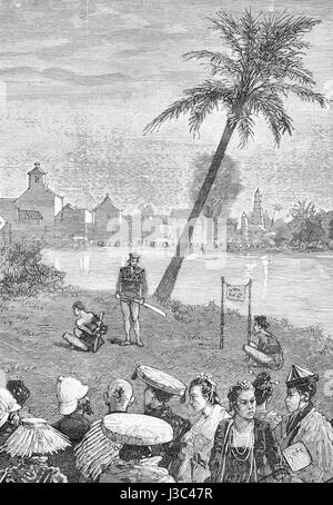 Execution of pirate chief Stock Photo - Alamy